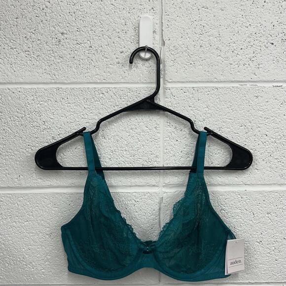 Auden | Intimates & Sleepwear | Auden Teal Unlined Balconette Underwire ...